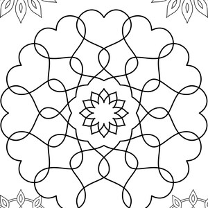 10 Mandala Coloring Pages - Etsy