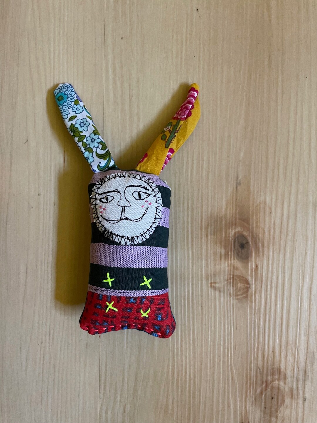 Don't Worry Doll Rag Doll / Made From Scraps and Upcycled Material ...