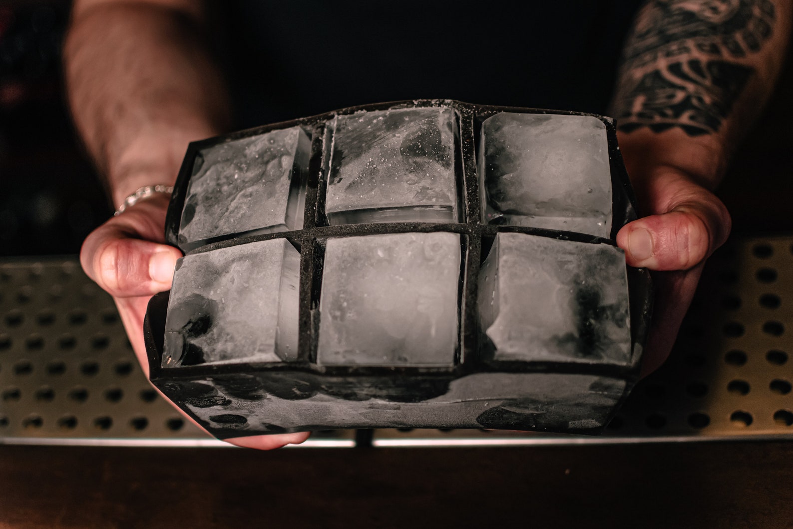 Whiskey Ice Cubes Custom Mold Tray With Text or Monogram, Personalized ...