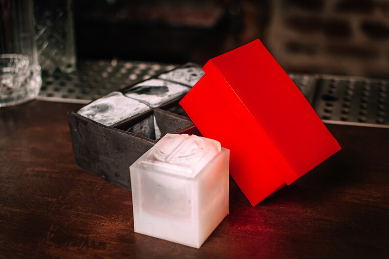 Ice Cubes Monogram Custom Mold Tray With Your Initials or Text, Custom ...