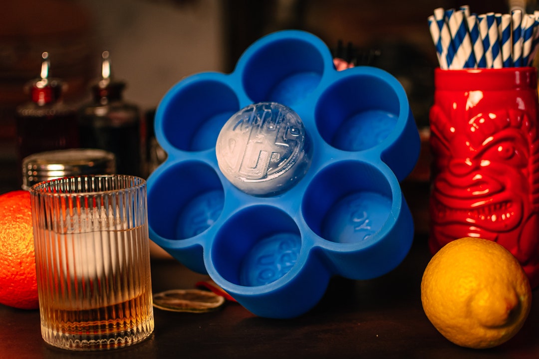 Custom Ice Cube Mold Tray Ice CYLINDERS Tray, Monogram Personalized ...