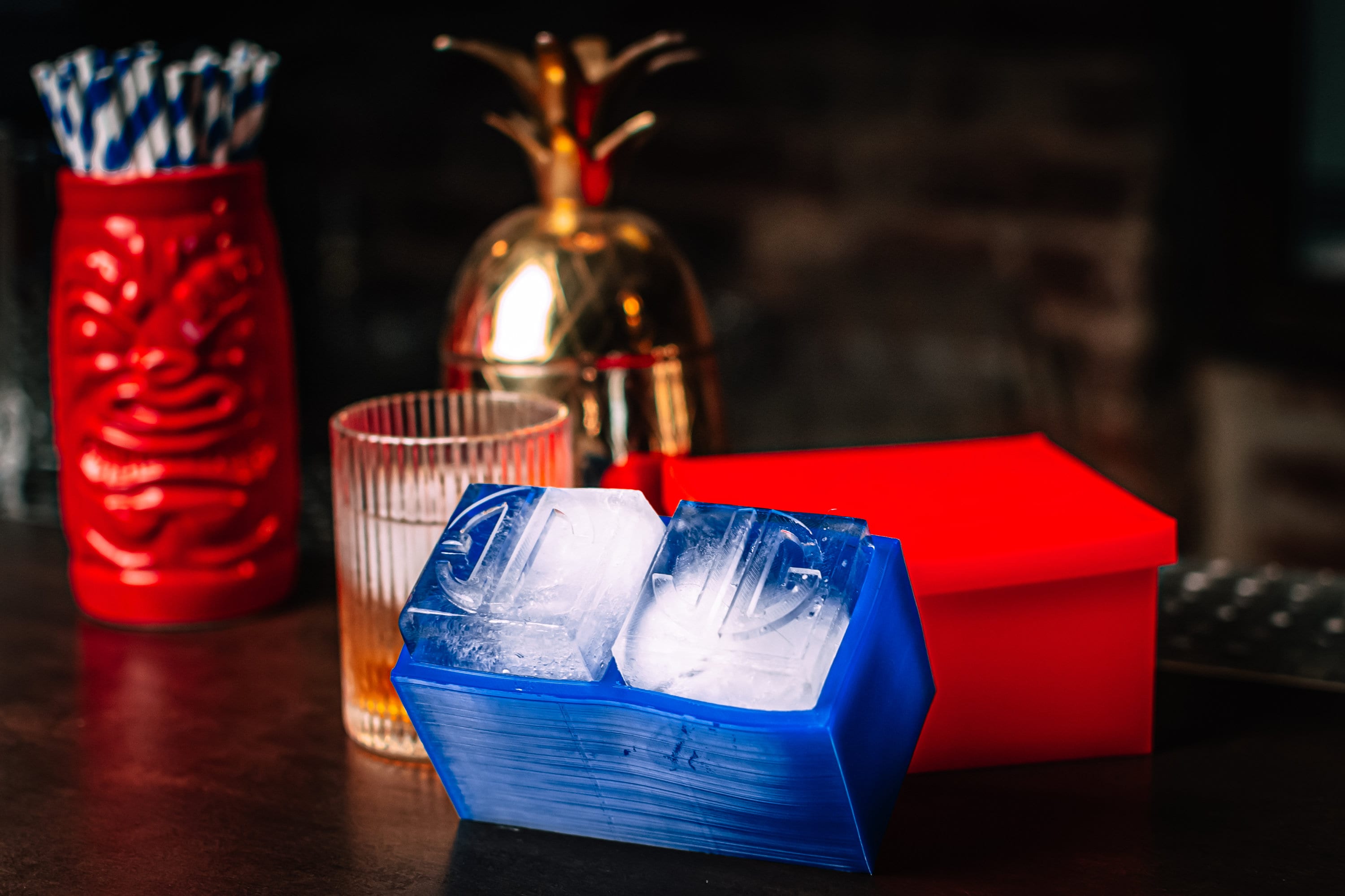 Whiskey Ice Cubes Custom Mold Tray With Text or Monogram, Personalized ...