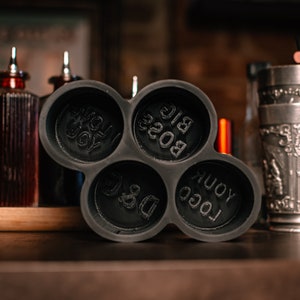 Custom Ice Cube Mold Tray Ice CYLINDERS Tray, Monogram Personalized ...