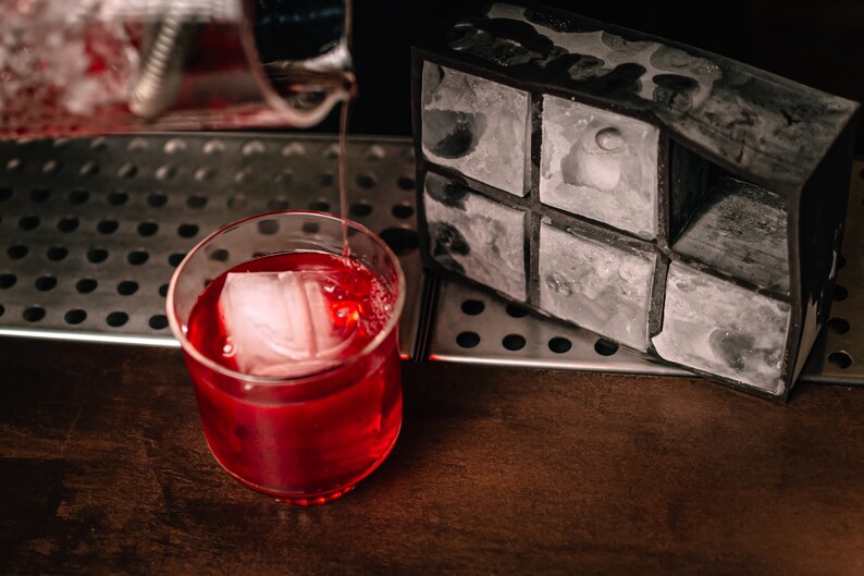 Whiskey Ice Cubes Custom Mold Tray With Text or Monogram, Personalized ...