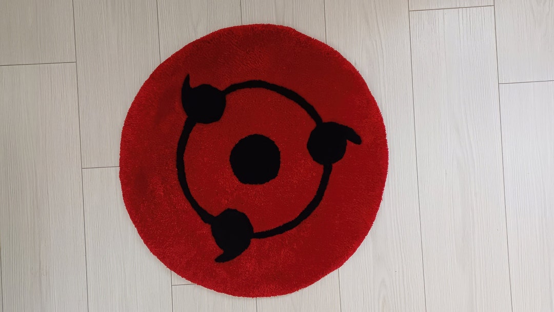 Sharingan Rug, Naruto Rug, Handmade Rug, Tuft Rug, Housewarming Gifts ...