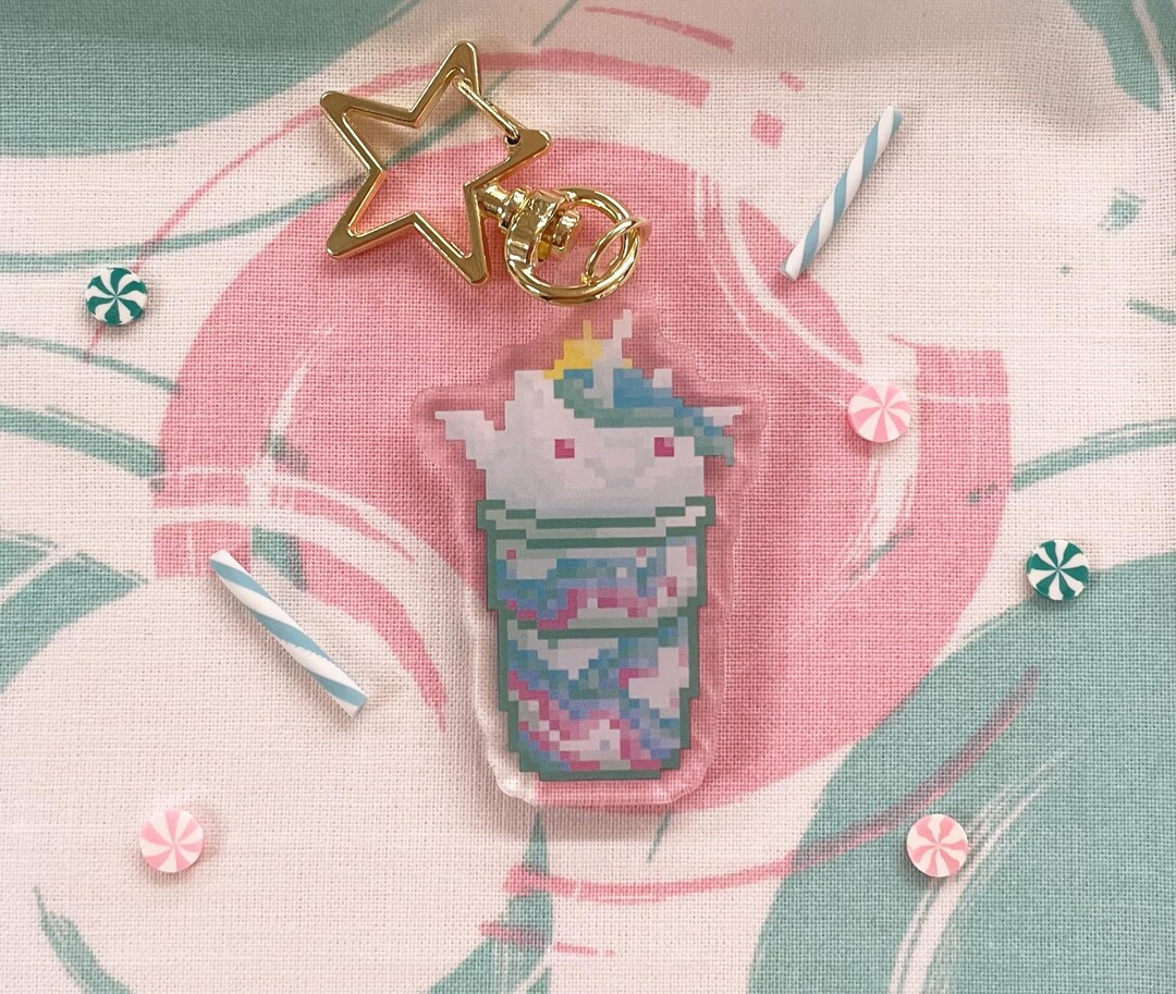 MLP Princess Celestia Pixel Latte Charm - Etsy