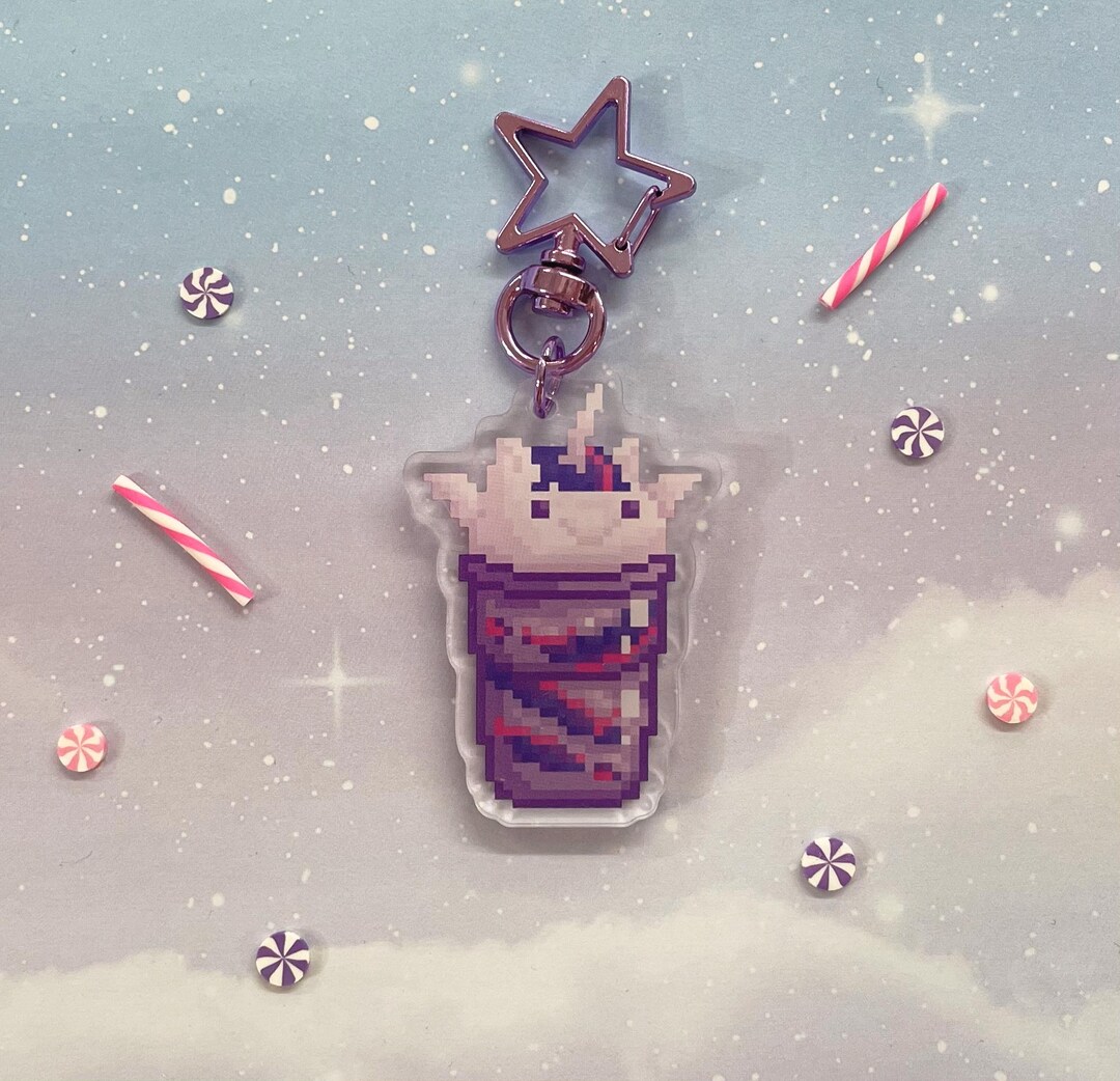 MLP Twilight Sparkle Pixel Latte Charm - Etsy
