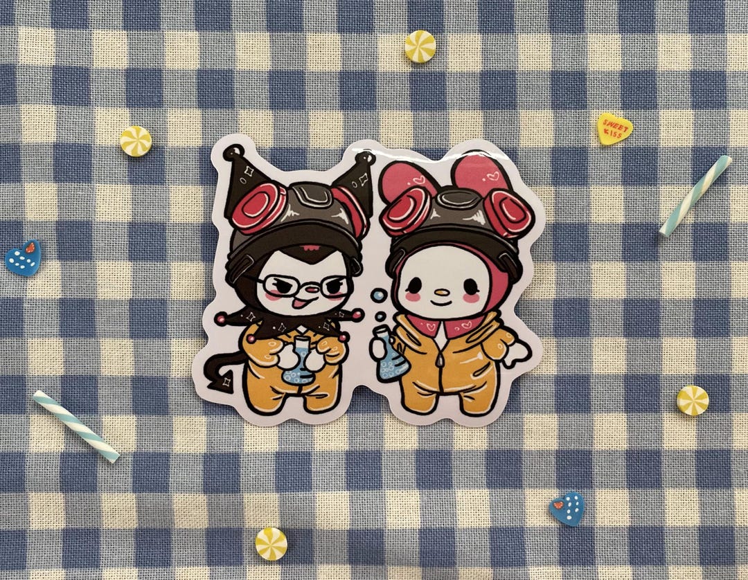 Breaking Bad My Melody and Kuromi Sticker - Etsy