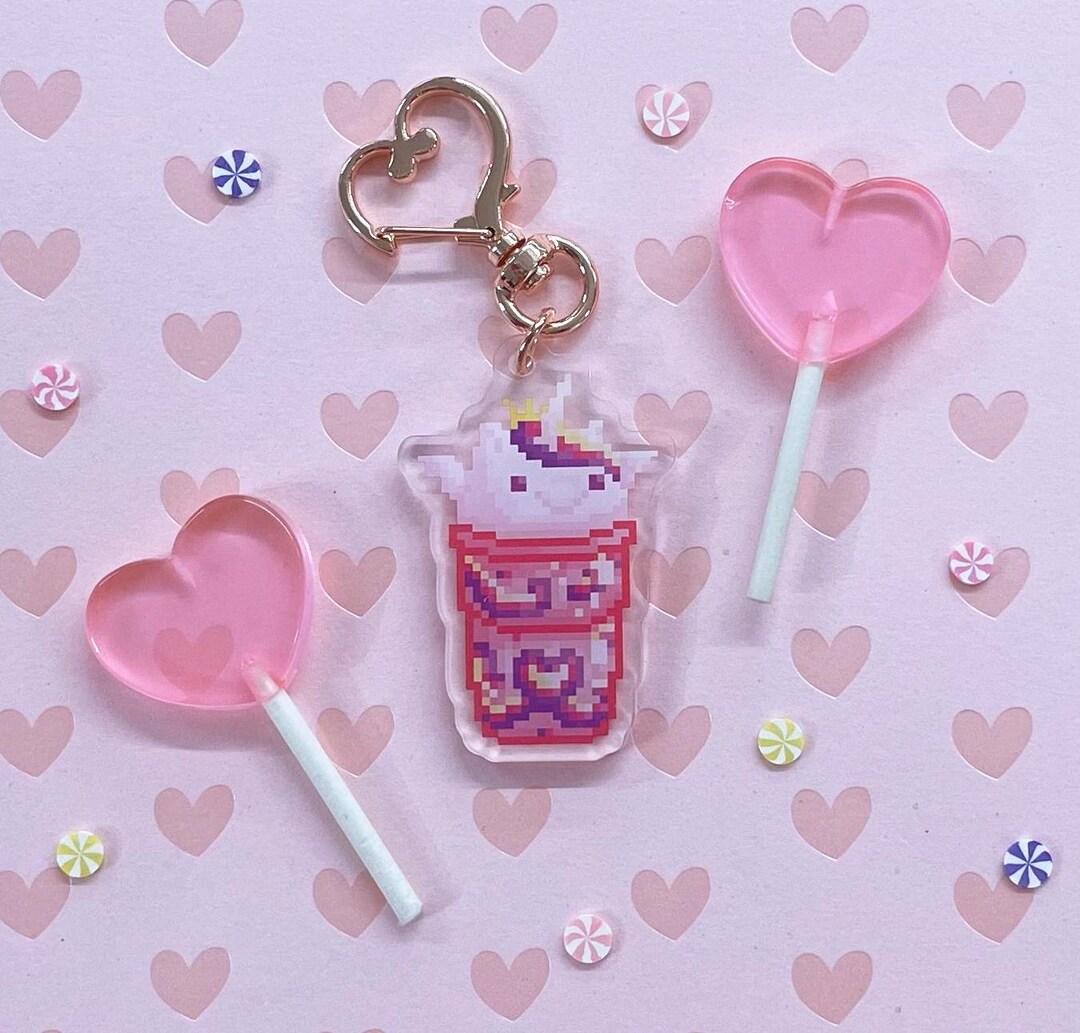 MLP Princess Cadance Pixel Latte Charm - Etsy