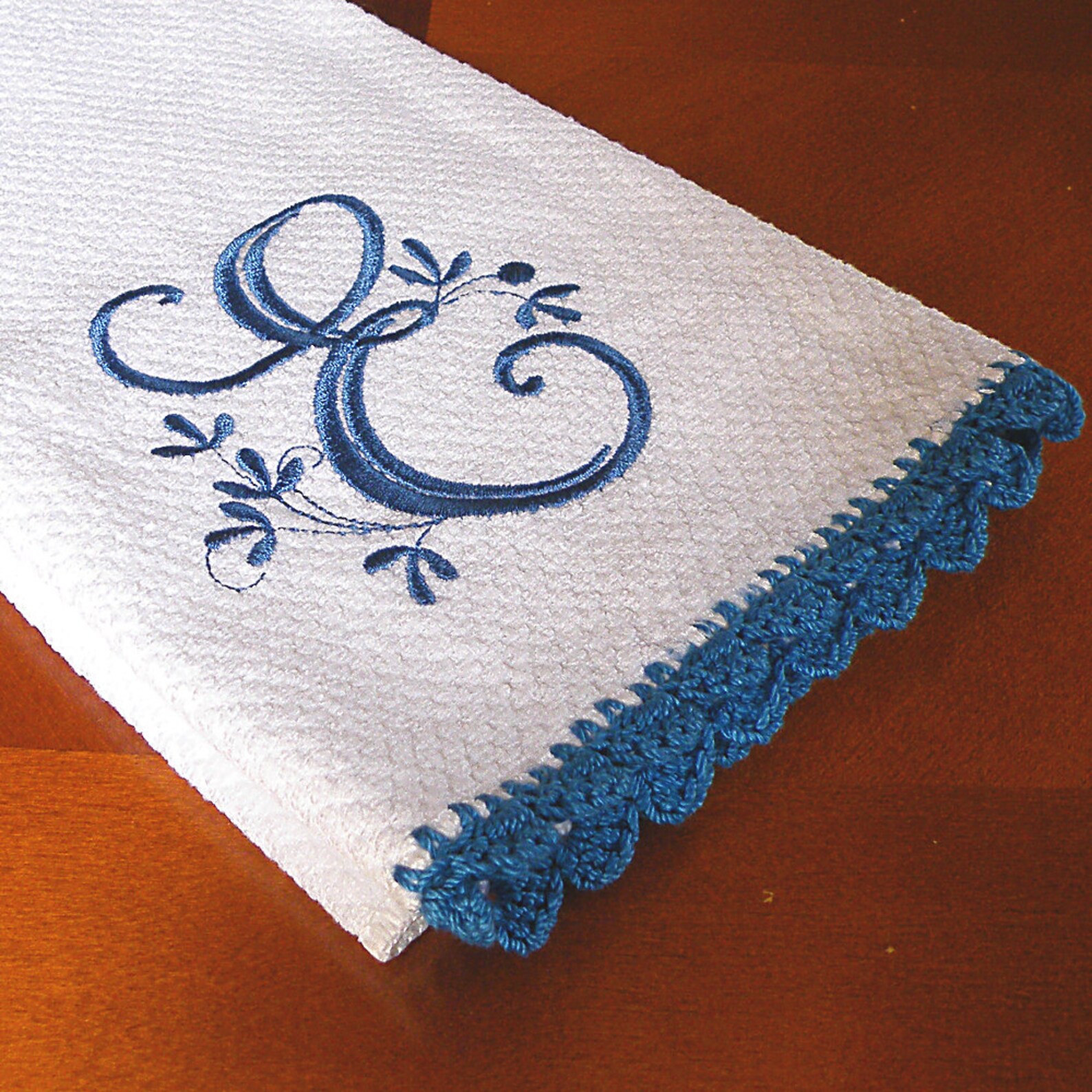 Monogrammed Hand Towel, Monogrammed Kitchen Towel, Personalized Towel ...