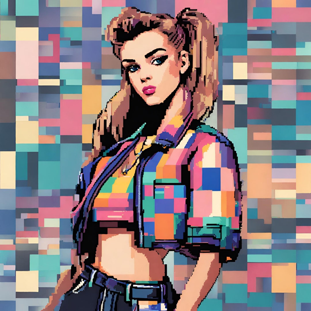 90's Vibe Pixel Wall Art SVG Bundle | Retro Digital Download | 5 File ...