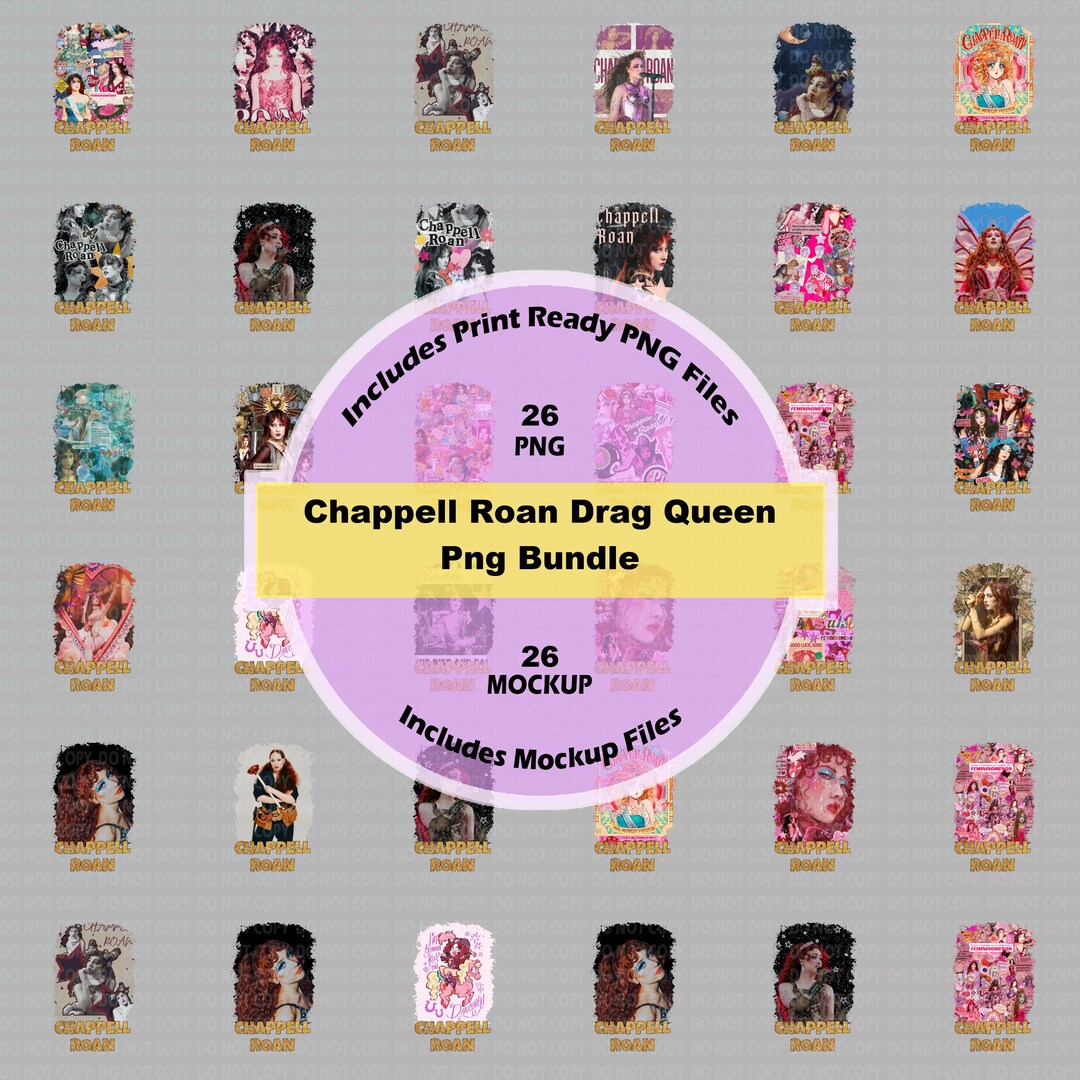 Chappell Roan Drag Queen Png Bundle, DTF Png, Sublimation Bundles ...