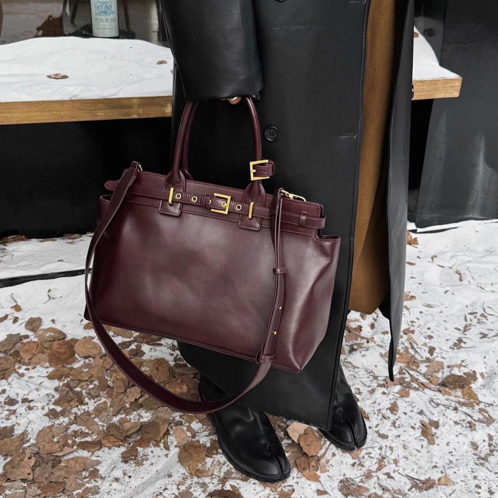 Minimal Large Tote Bag,women Shoulder Bag,leather Handbag - Etsy
