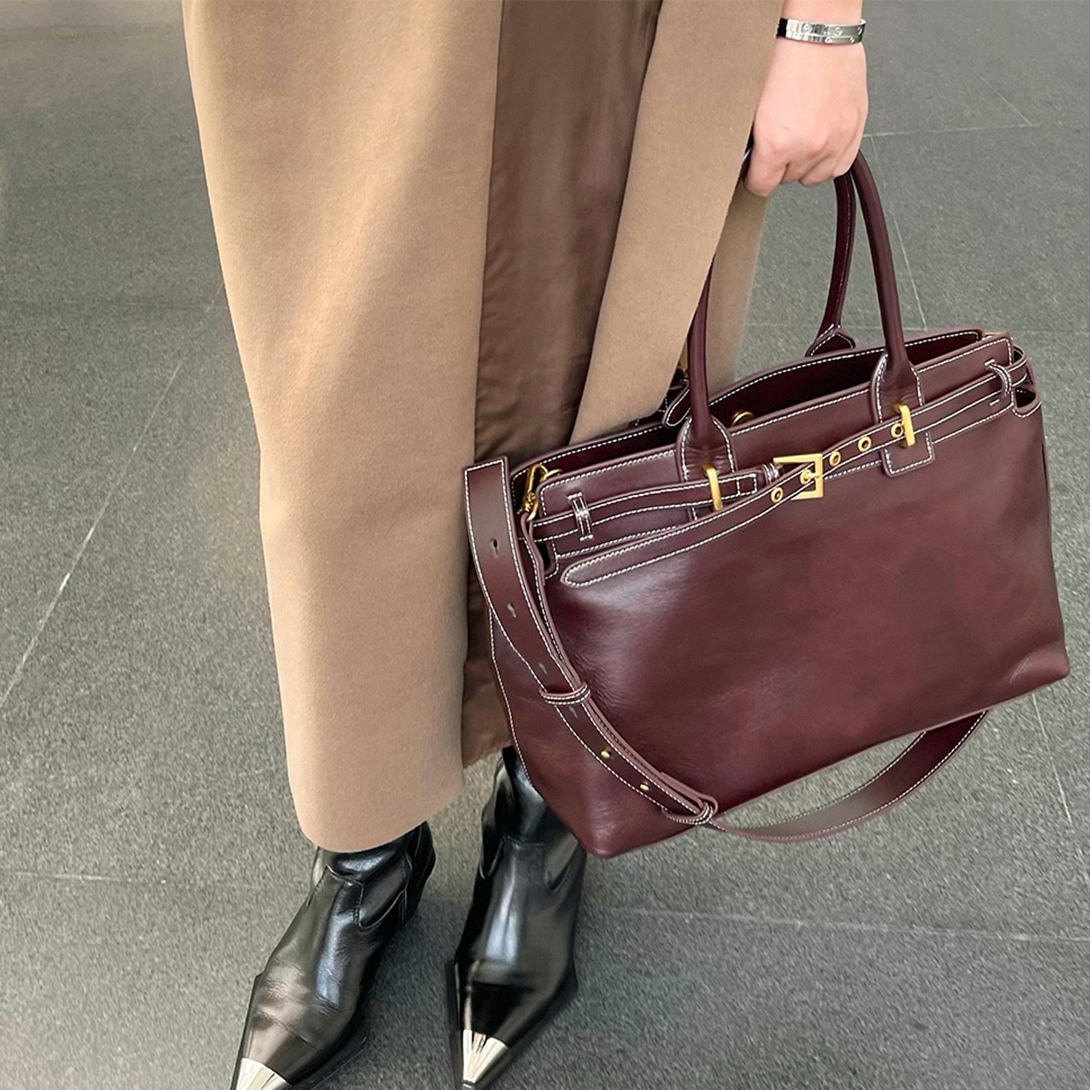 Minimal Large Tote Bag,women Shoulder Bag,leather Handbag - Etsy