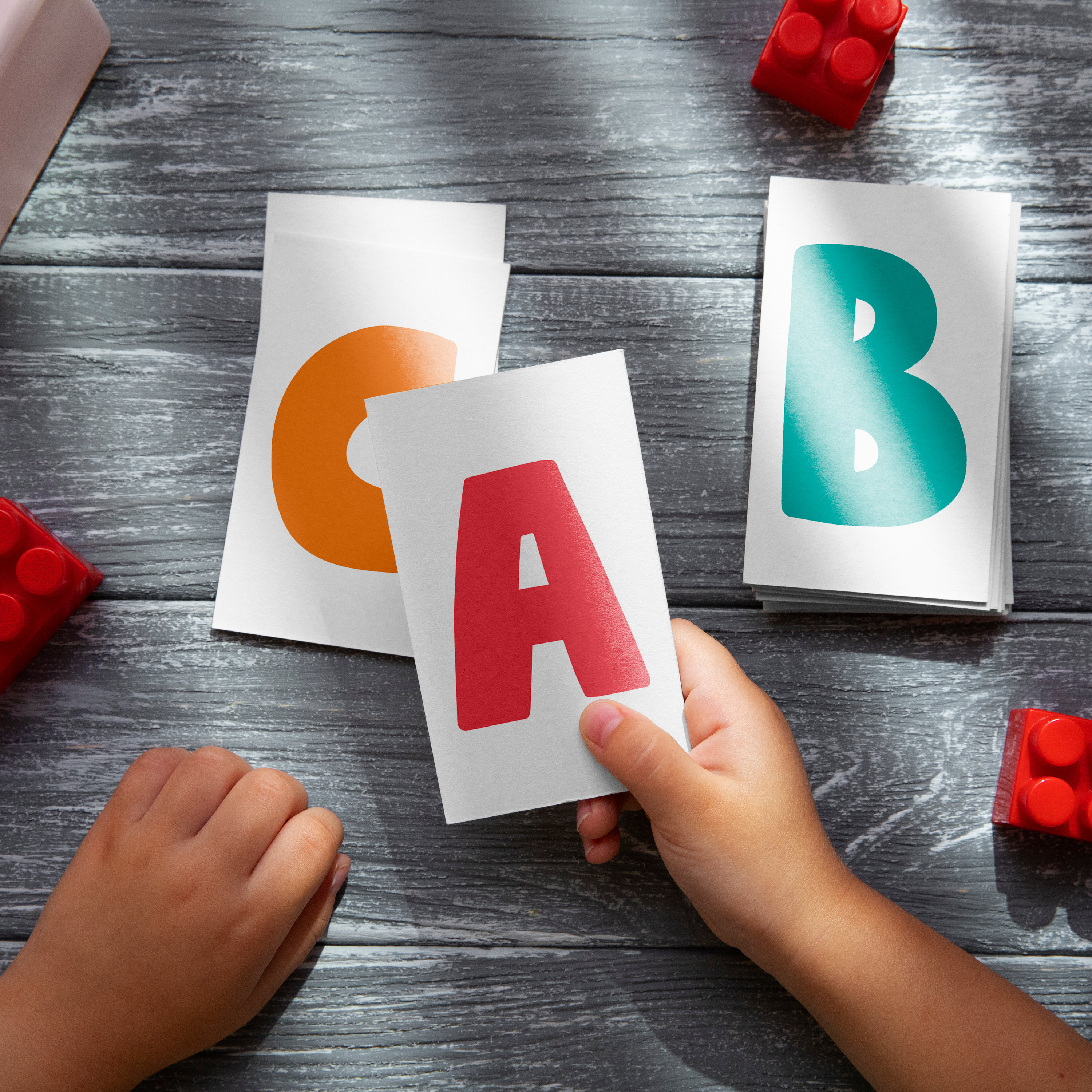 Alphabet Learning Cards Alphabet Flashcards Children's School Learning ...