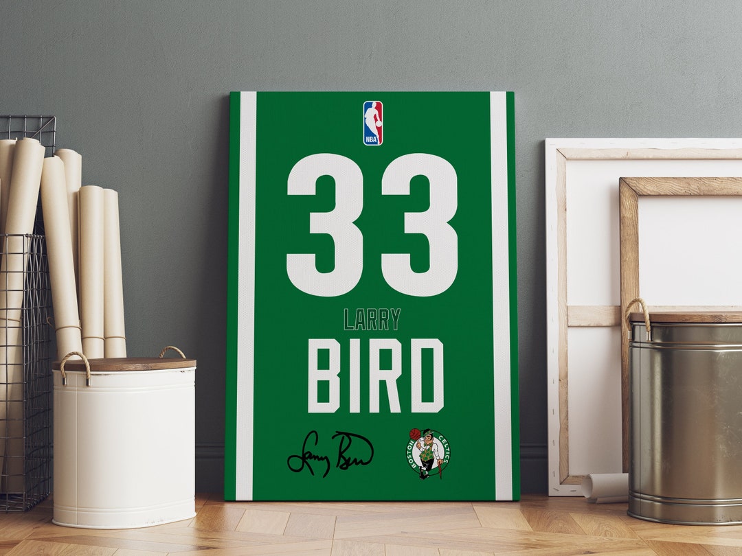 Larry Bird Poster, Boston Celtics Print, NBA Poster, Sports Poster, Mid ...