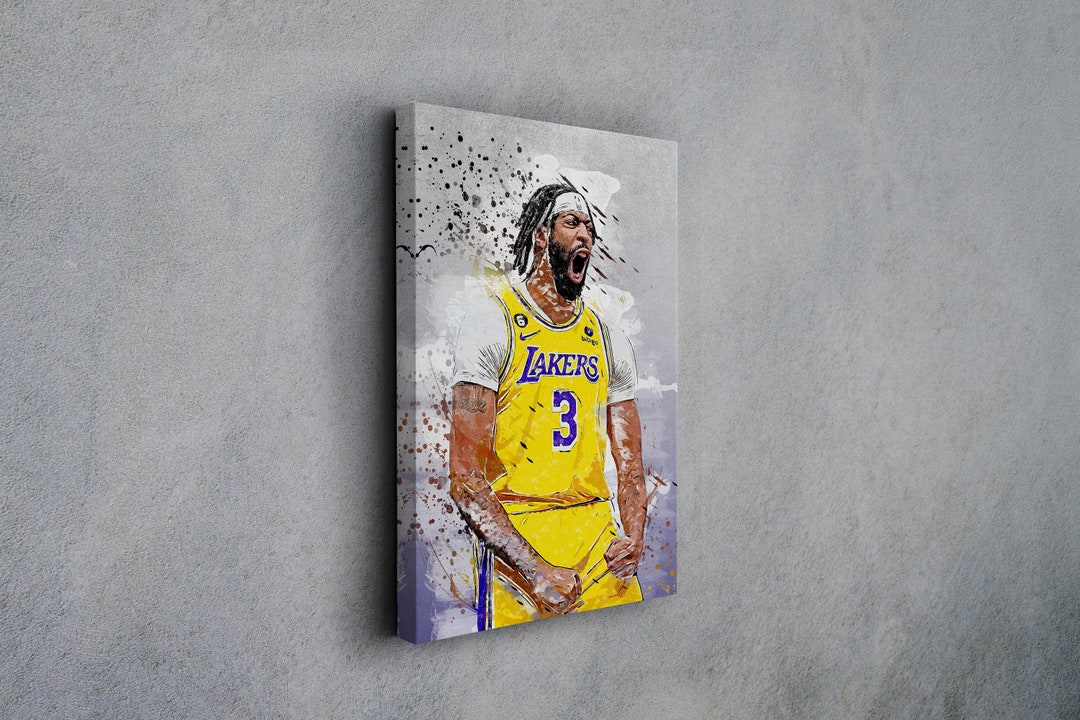 Anthony Davis Poster, LA Lakers Art Print, Minimalist Art, Lakers ...