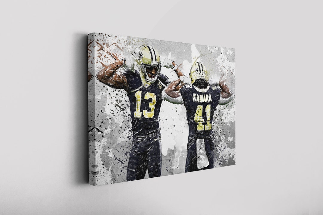 Alvin Kamara Michael Thomas New Orleans Saints American Football Poster ...