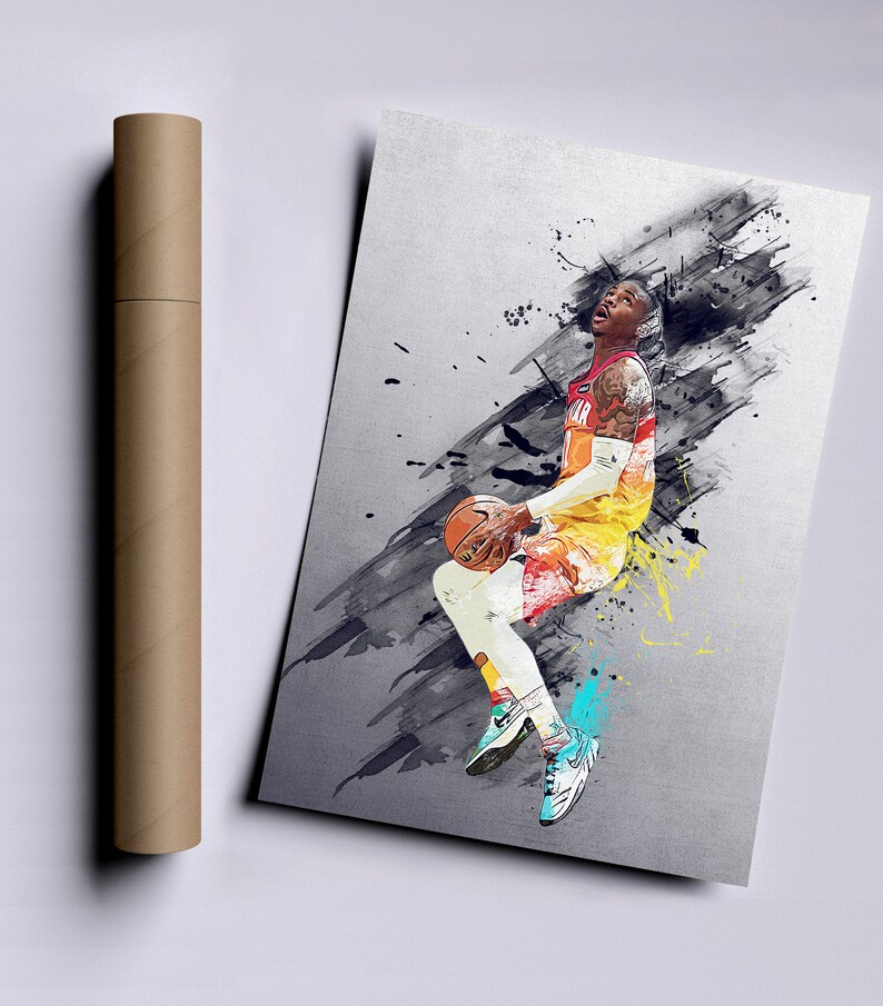 Ja Morant Poster Dunk Memphis Grizzlies NBA Framed Wall Art Home Decor ...
