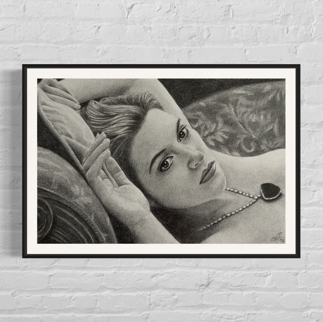 Kate Winslet Titanic Portrait - Drawing - Art Print - Etsy
