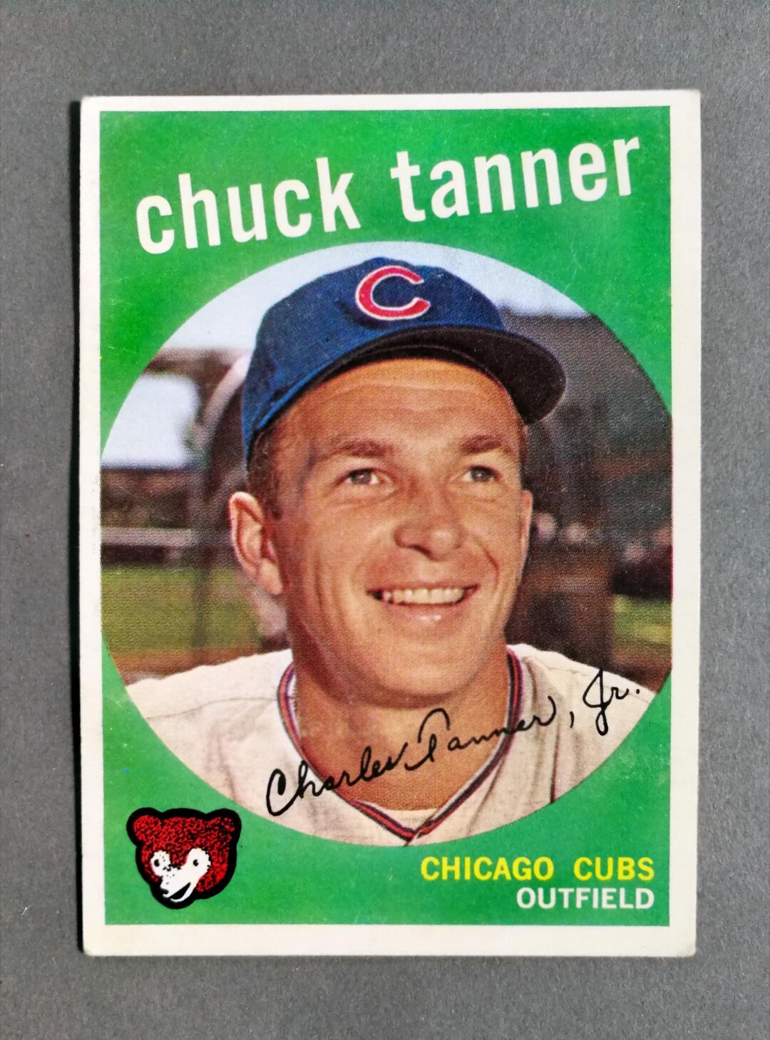 1959 Chuck Tanner Chicago Cubs #234 White Back Vintage Baseball Card - Etsy