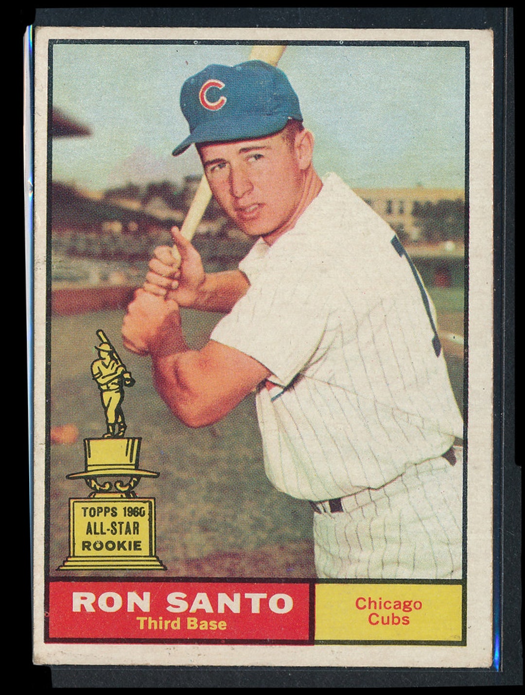 1961 Ron Santo HOF Topps 35 Chicago Cubs All-star Rookie Vintage ...