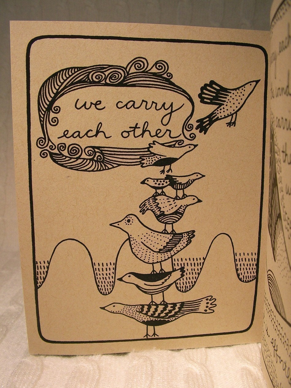 Poetry Zine we Carry Each Other // Illustration | Etsy