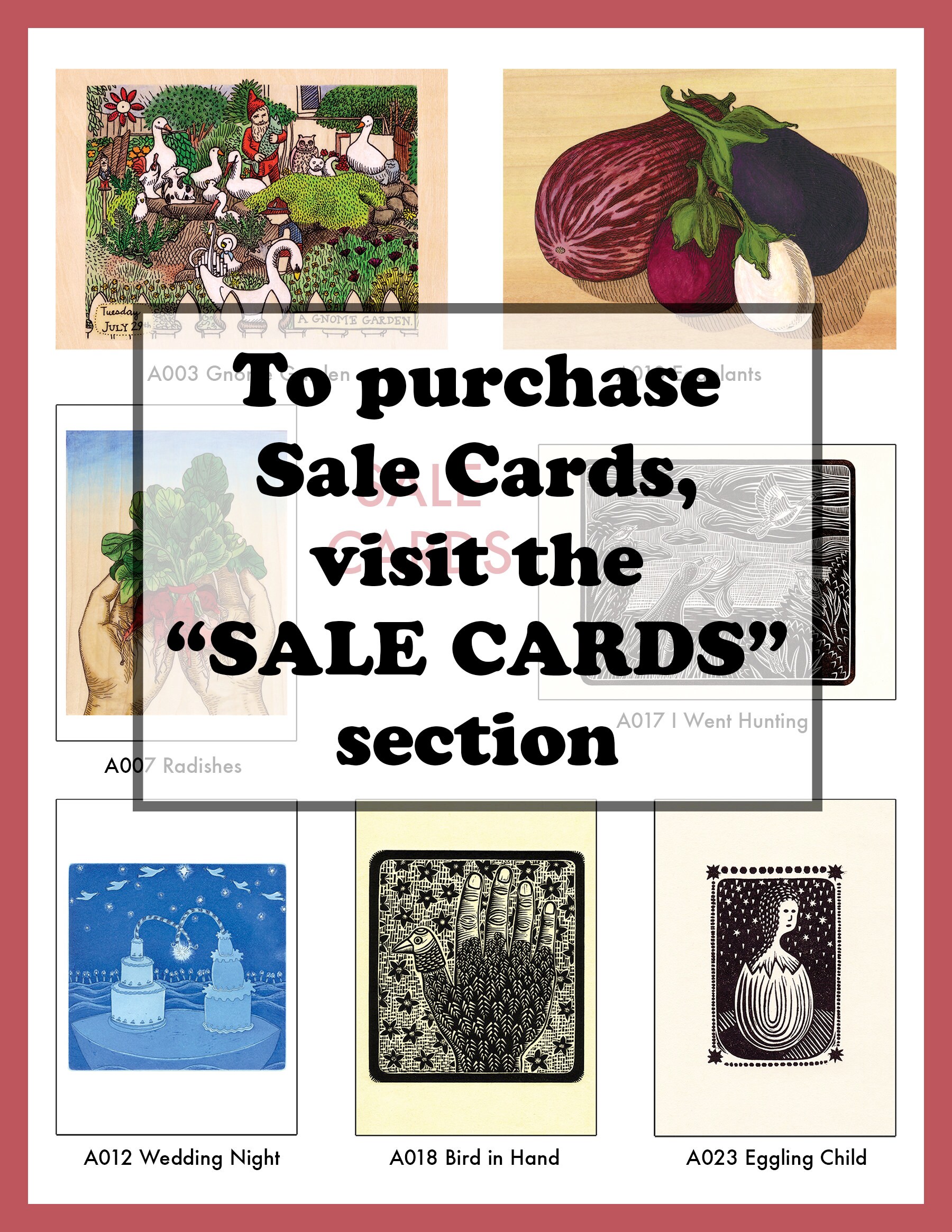 PICK ANY 3 NOTECARDS // 5 X 7 Blank Notecards Illustration - Etsy