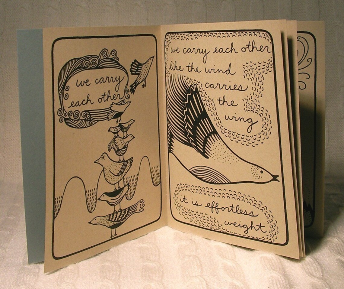 Poetry Zine we Carry Each Other // Illustration | Etsy