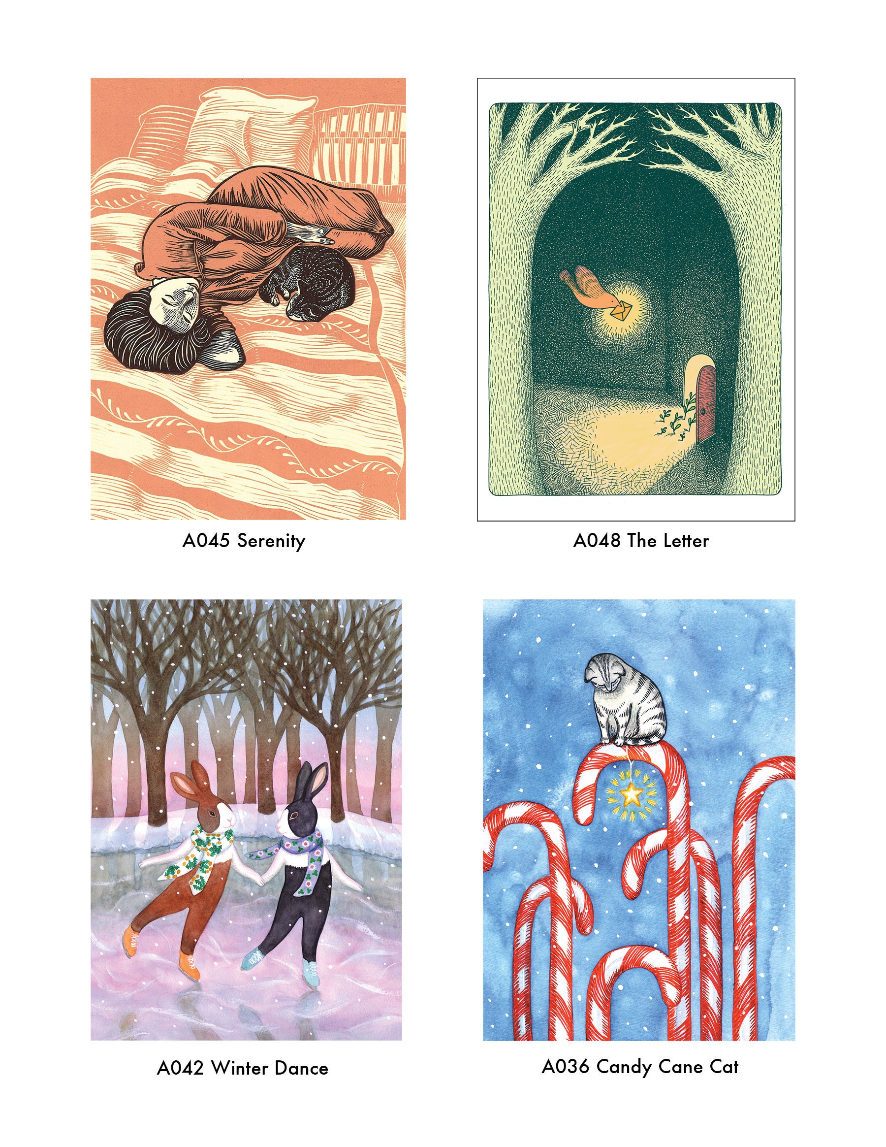 PICK ANY 3 NOTECARDS // 5 X 7 Blank Notecards Illustration Card Card ...