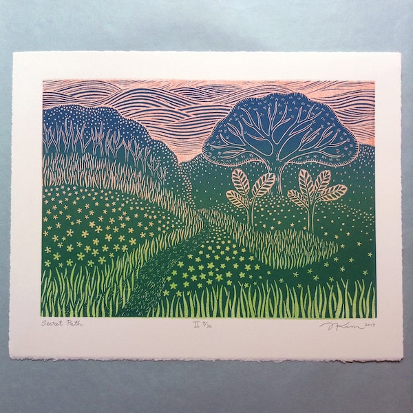 Block Print Art - Etsy