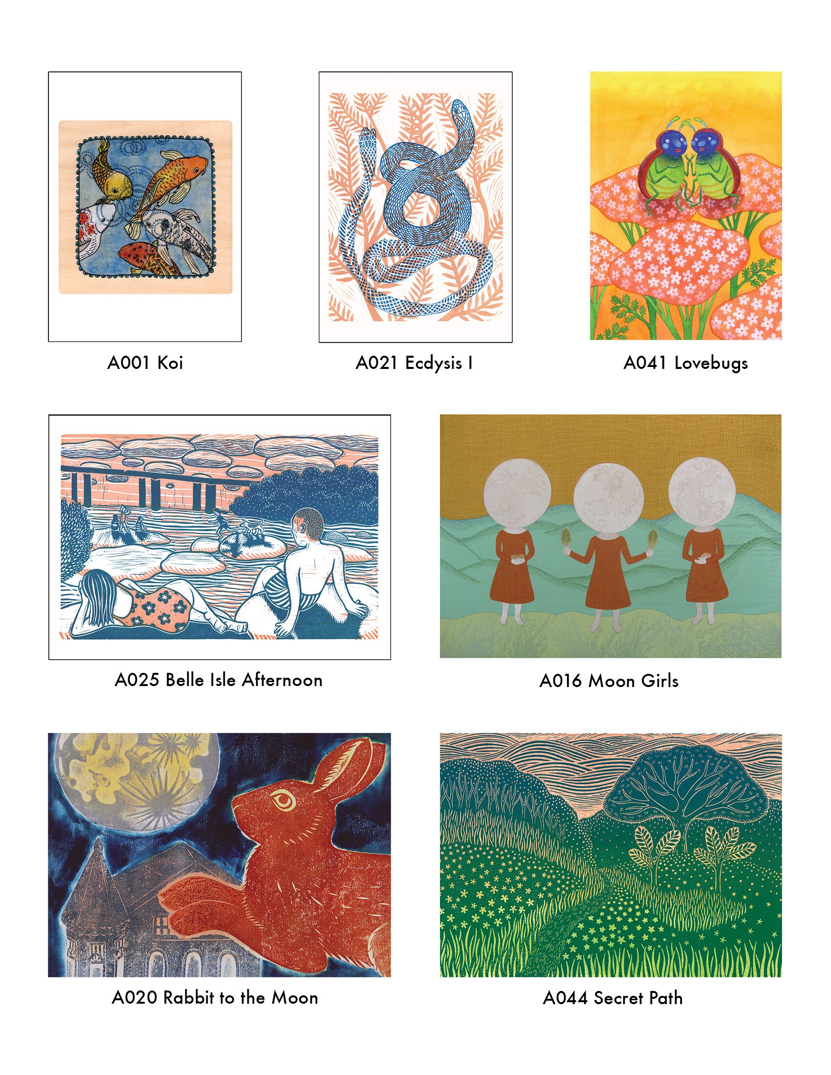 PICK ANY 3 NOTECARDS // 5 X 7 Blank Notecards Illustration Card Card ...