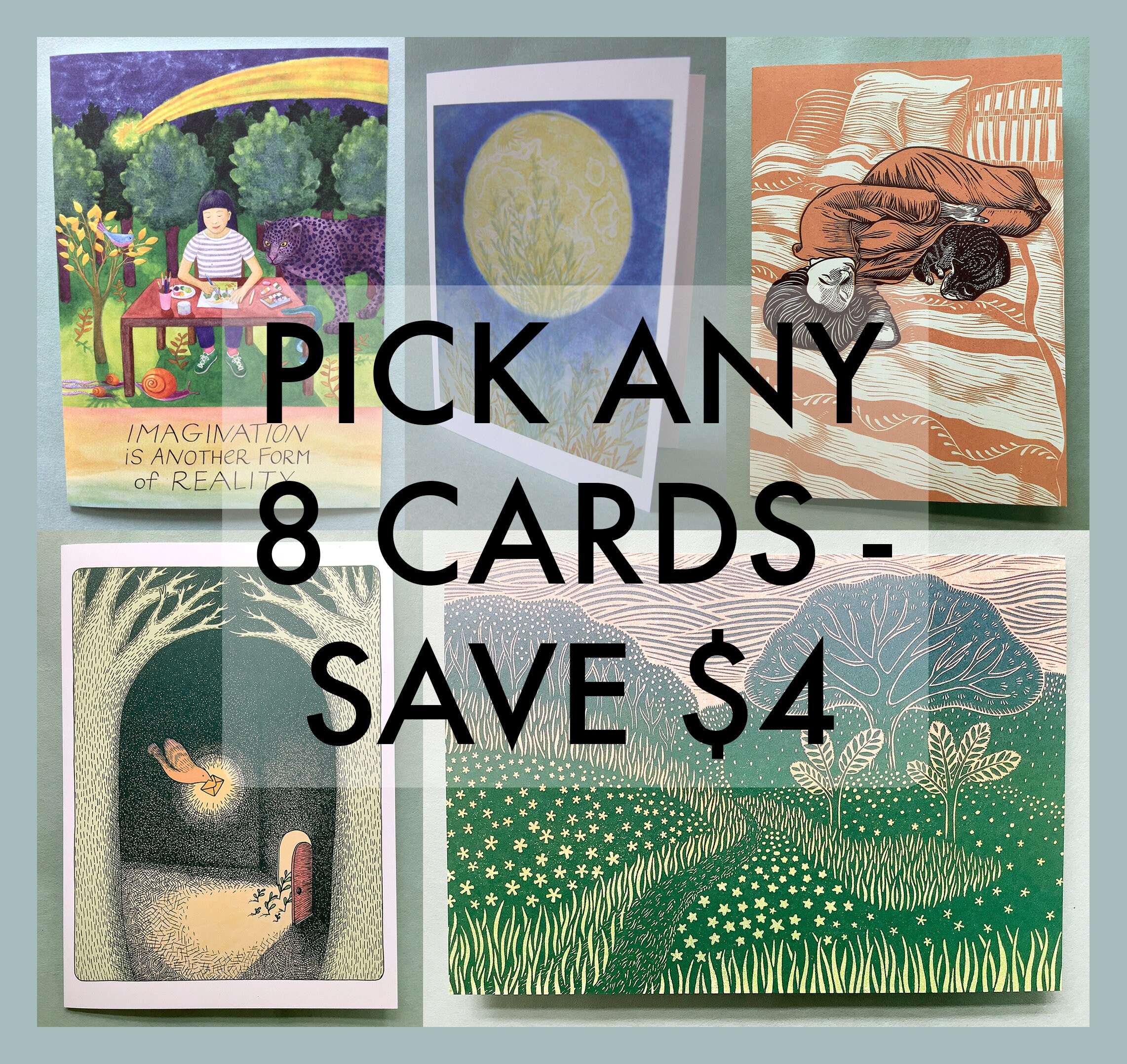 PICK ANY 8 NOTECARDS // 5 X 7 Blank Notecards Assorted - Etsy