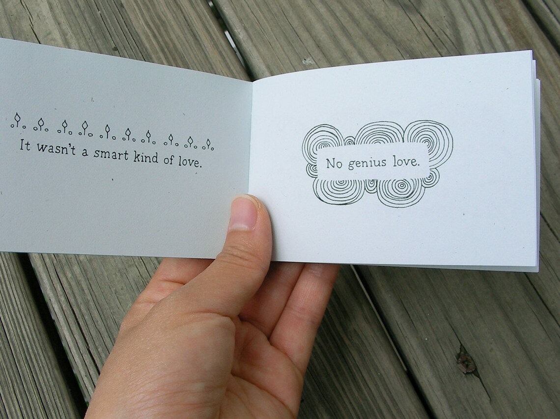 Poetry Zine genius love // Illustration Zine / - Etsy