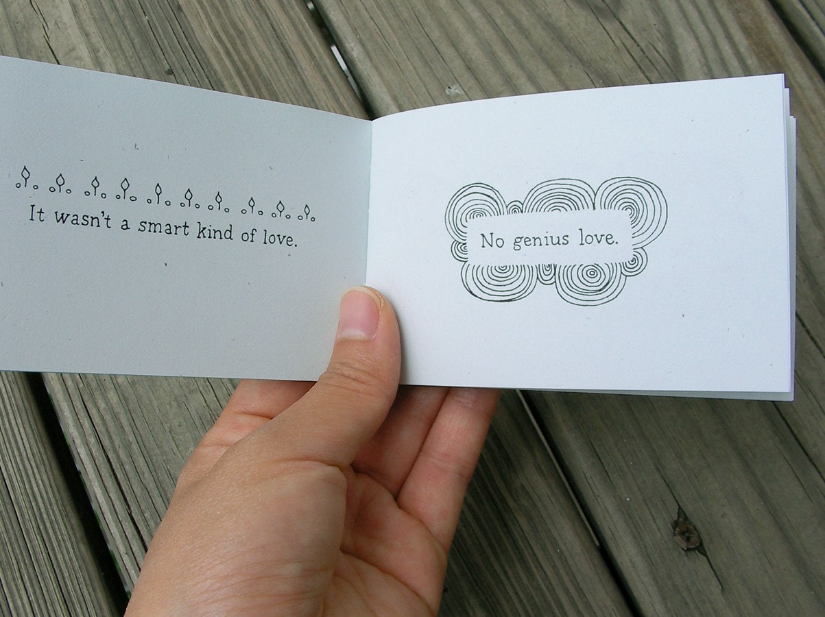 Poetry Zine genius love // Illustration Zine / - Etsy