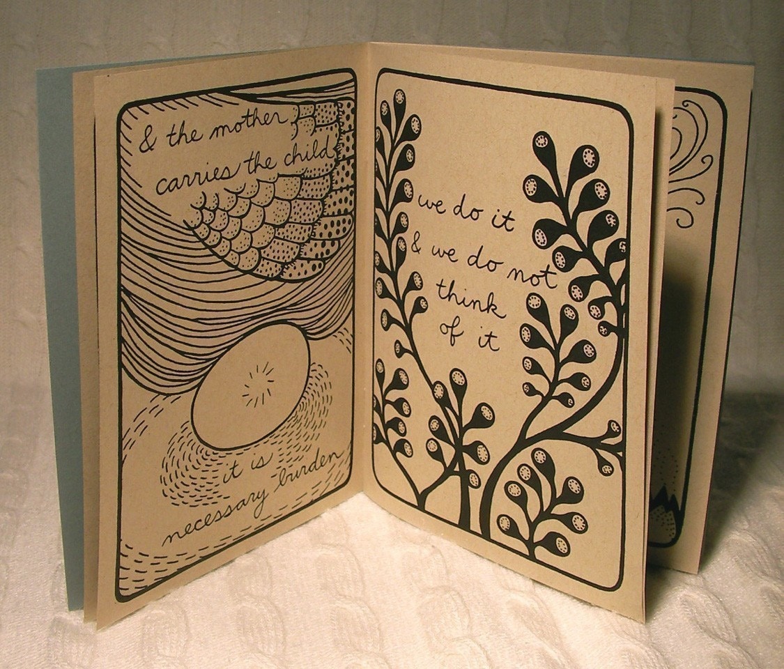 Poetry Zine "we Carry Each Other" // Illustration Zine / Love Zine ...