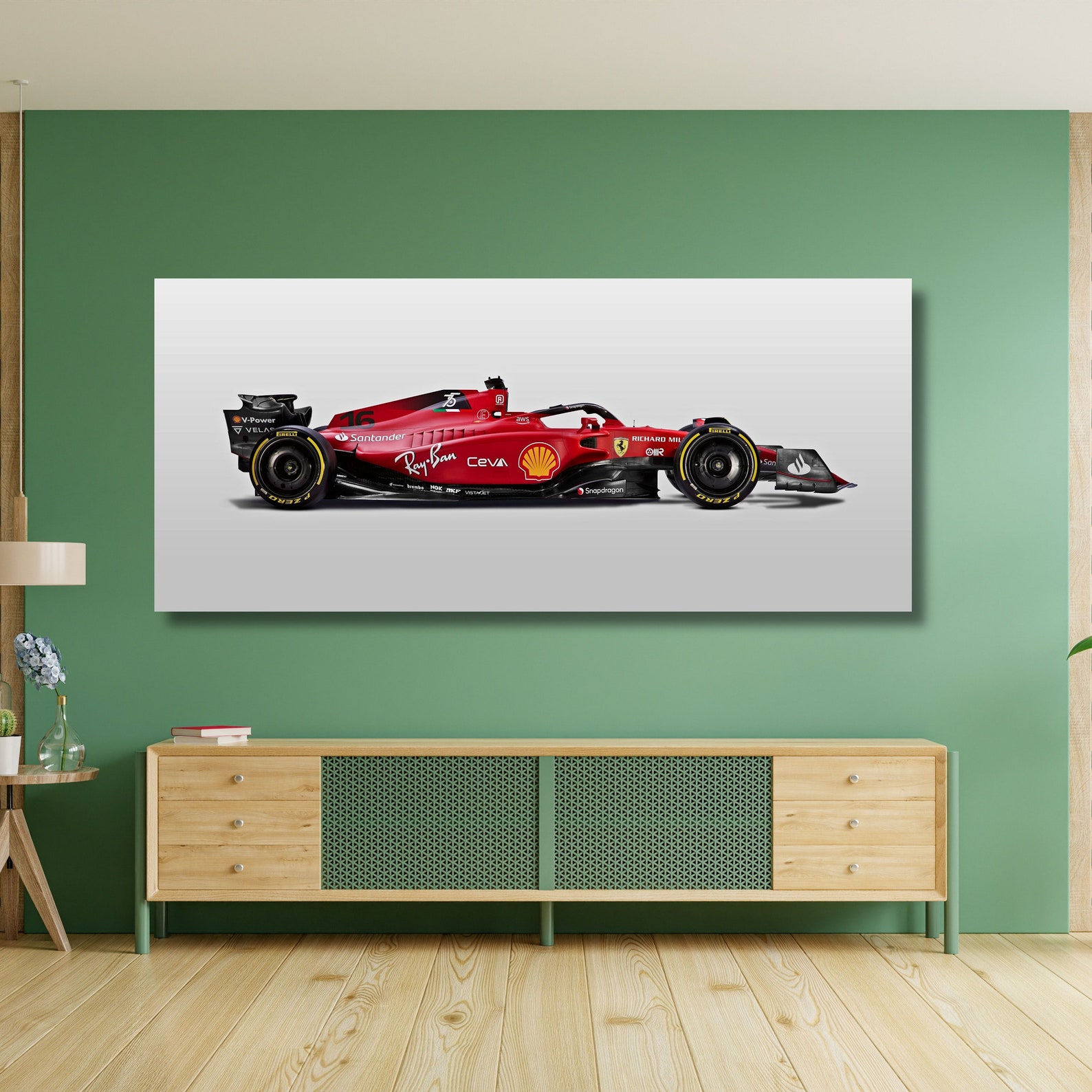 Ferrari F1 Canvas Art,charles Leclerc,ferrari F1 Poster,formula 1 Car ...