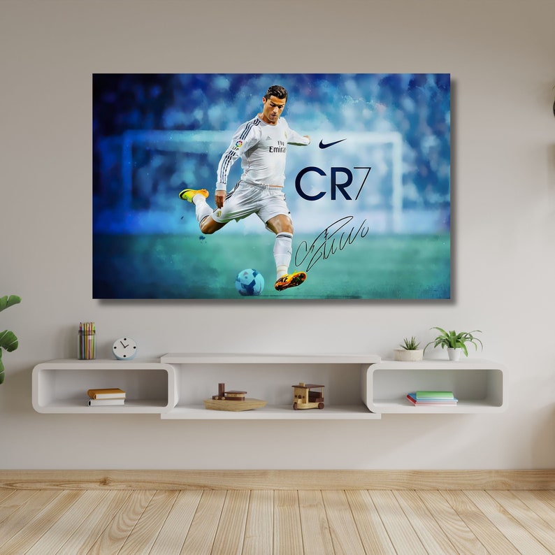 Cristiano Ronaldo Wall Art,ronaldo Poster,gift for Football Fans,sport ...