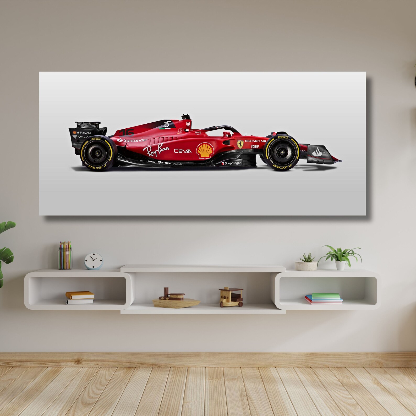 Ferrari F1 Canvas Art,charles Leclerc,ferrari F1 Poster,formula 1 Car ...