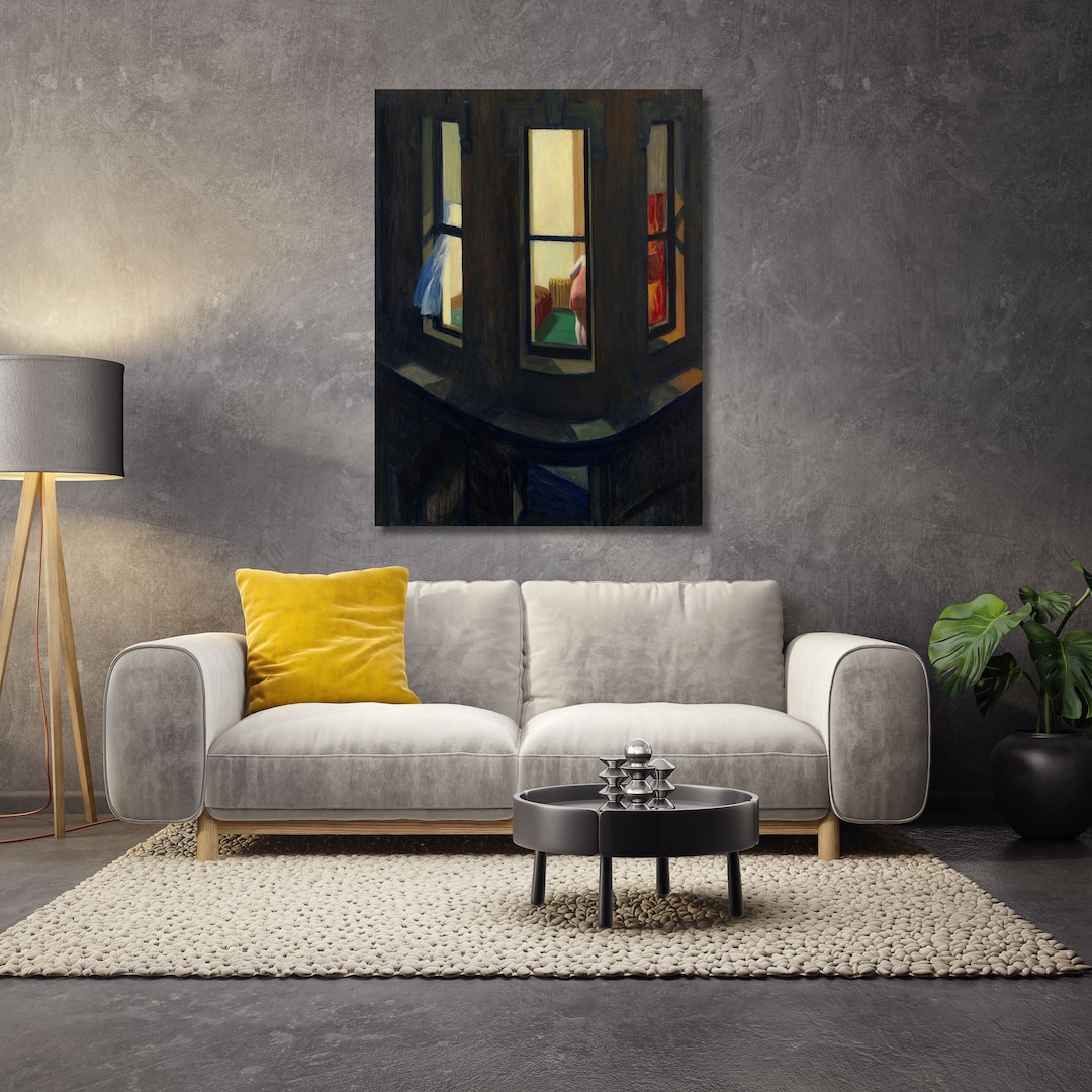Edward Hopper Exhibition Poster,woman Poster,night Windows,wall Art ...
