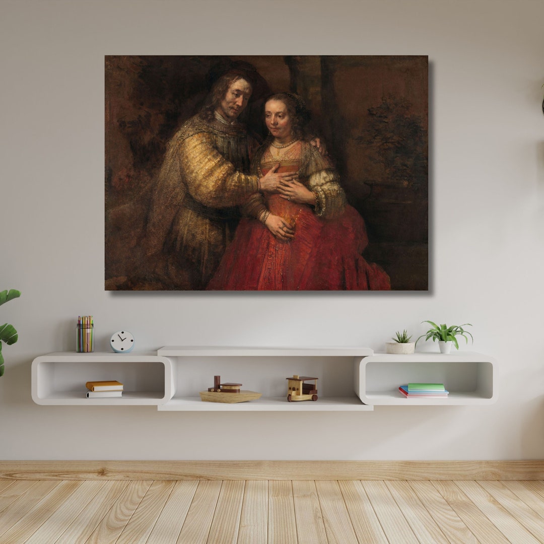 Rembrandt Van Rijn Jewish Bride,rembrandt Canvas,exhibition Poster ...