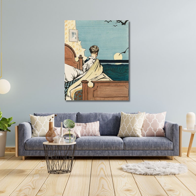 Edward Hopper, Boy and Moon, Edward Hopper Art, Living Room Decor ...