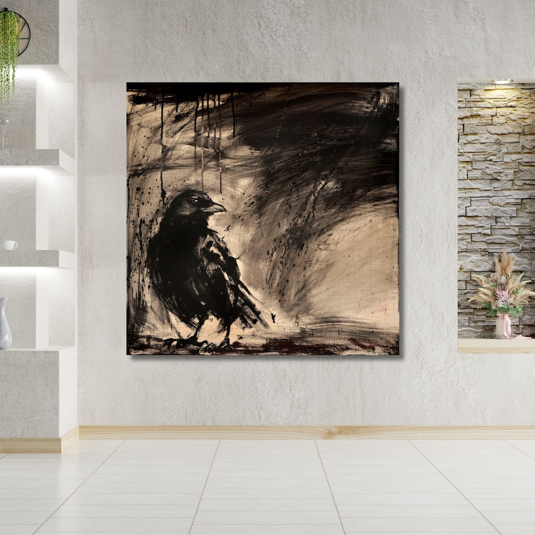 Odin's Crows Canvas Art,odin's Crows Gift,odin's Crows Painting,home ...