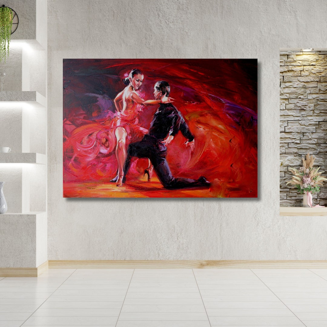Tango Dance Wall Art,tango Dance Poster,home Office Decor,music Room Wall Art,gift for Tango ...