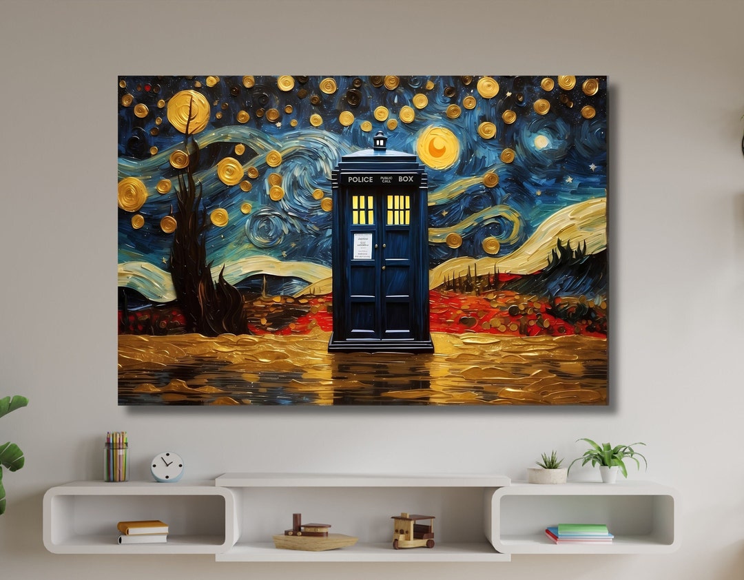Tardis Poster, Doctor Who Tardis Box Jackson Pollock Style,tardis ...