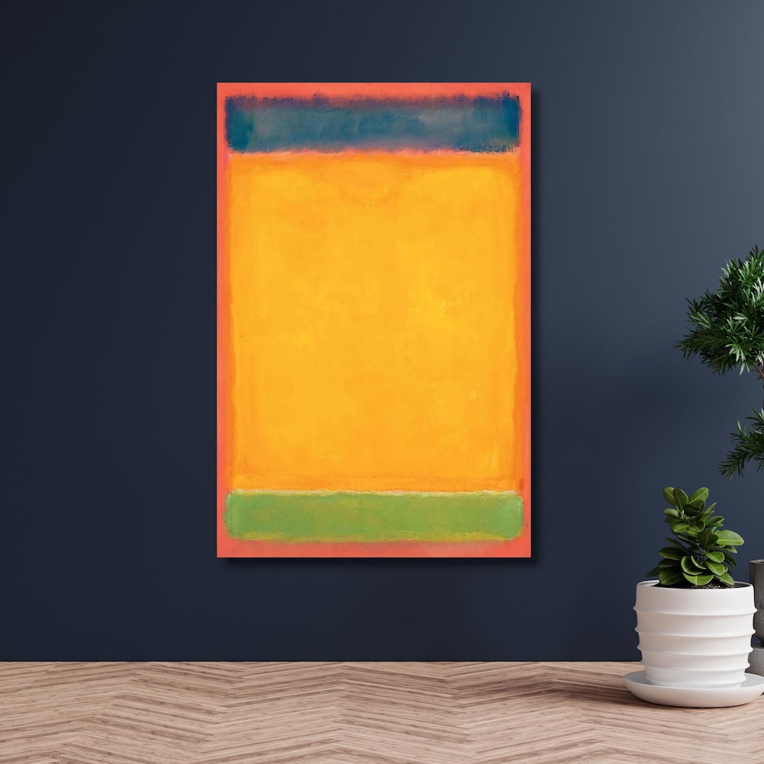 Rothko Canvas,yellow Rothko,modern Home Decor,rothko Museum Exhibition ...