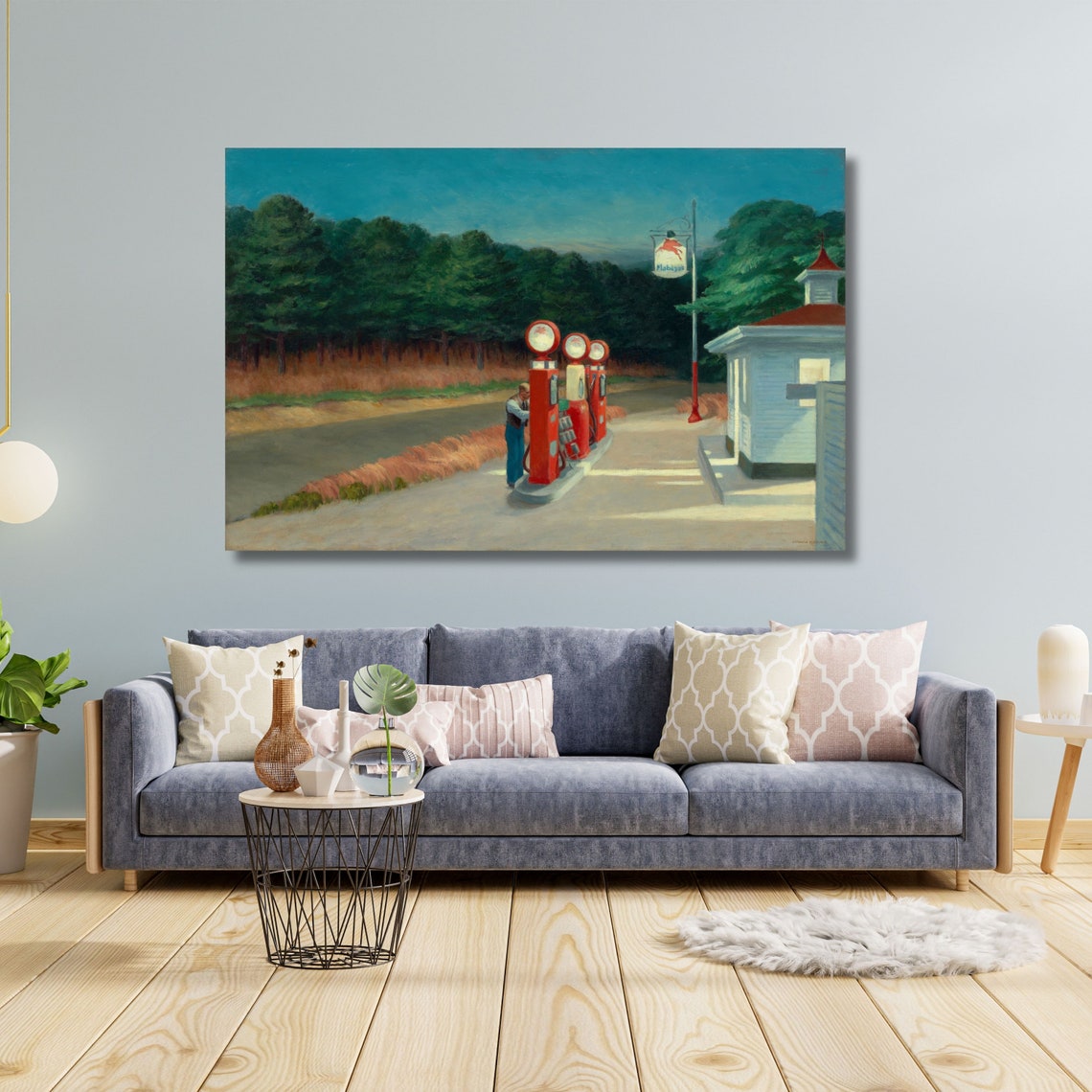Edward Hopper Gas Station Print, Edward Hopper Wall Art, Exhibition ...