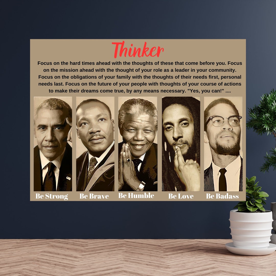 American Thinkers Canvas Wall Art,american Thinkers Poster,office Decor ...