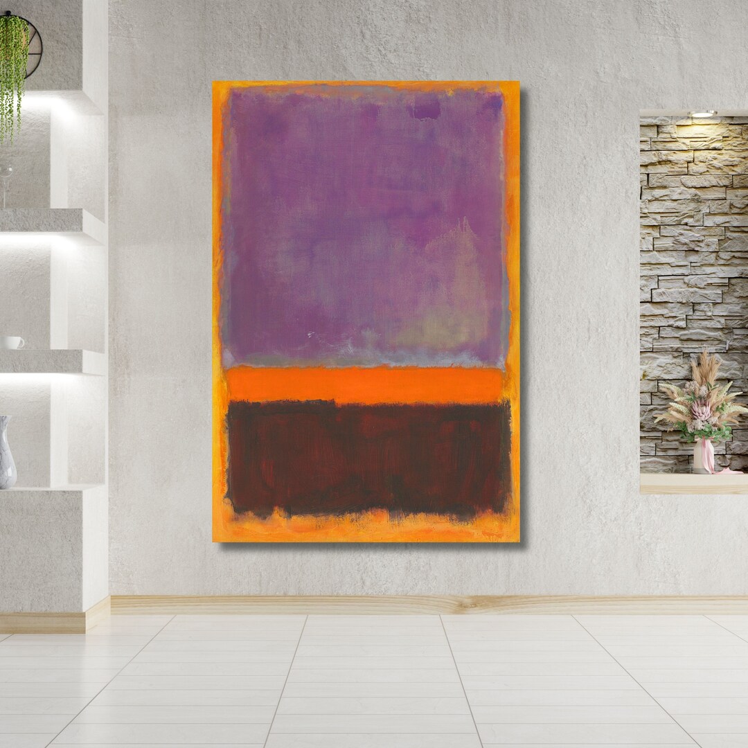 Purple-orange-brown Rothko,rothko Canvas,rothko Poster,wall Art,modern ...