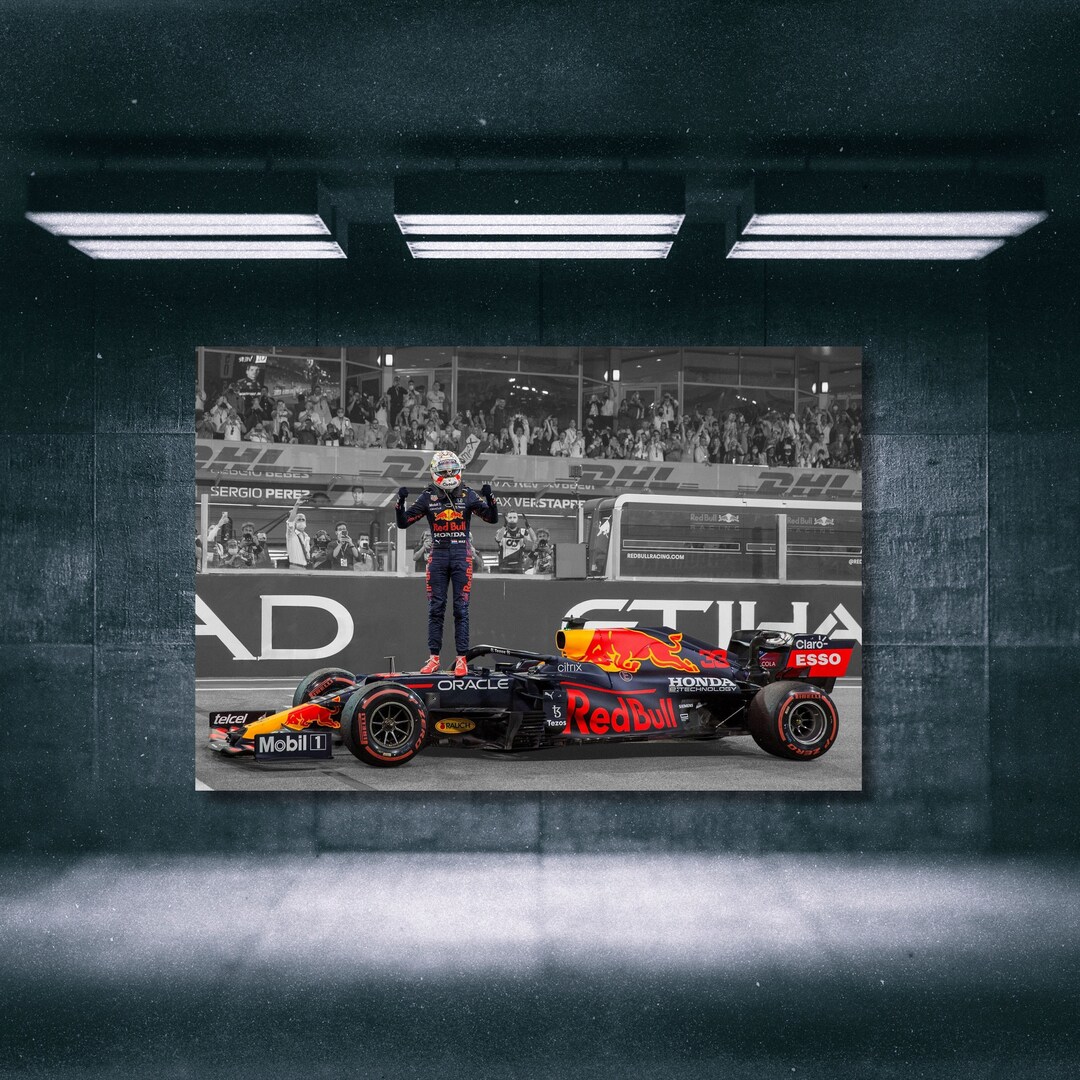 Max Verstappen Canvas Wall Art,max Verstappen Pit Stop Print, Max ...